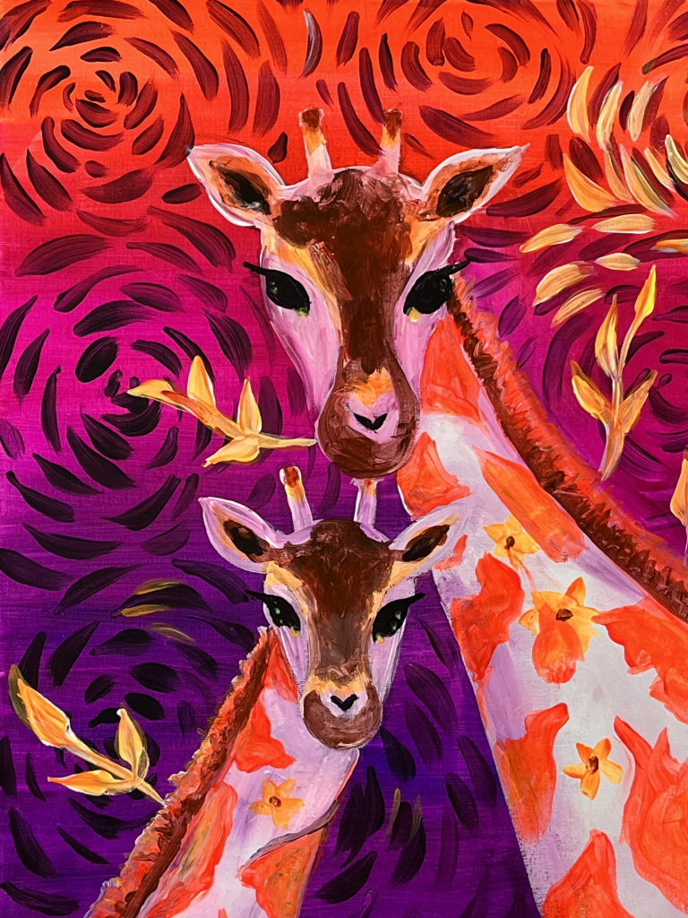 Wine Gogh Neón "Giraffe Dream" - WINE GOGH